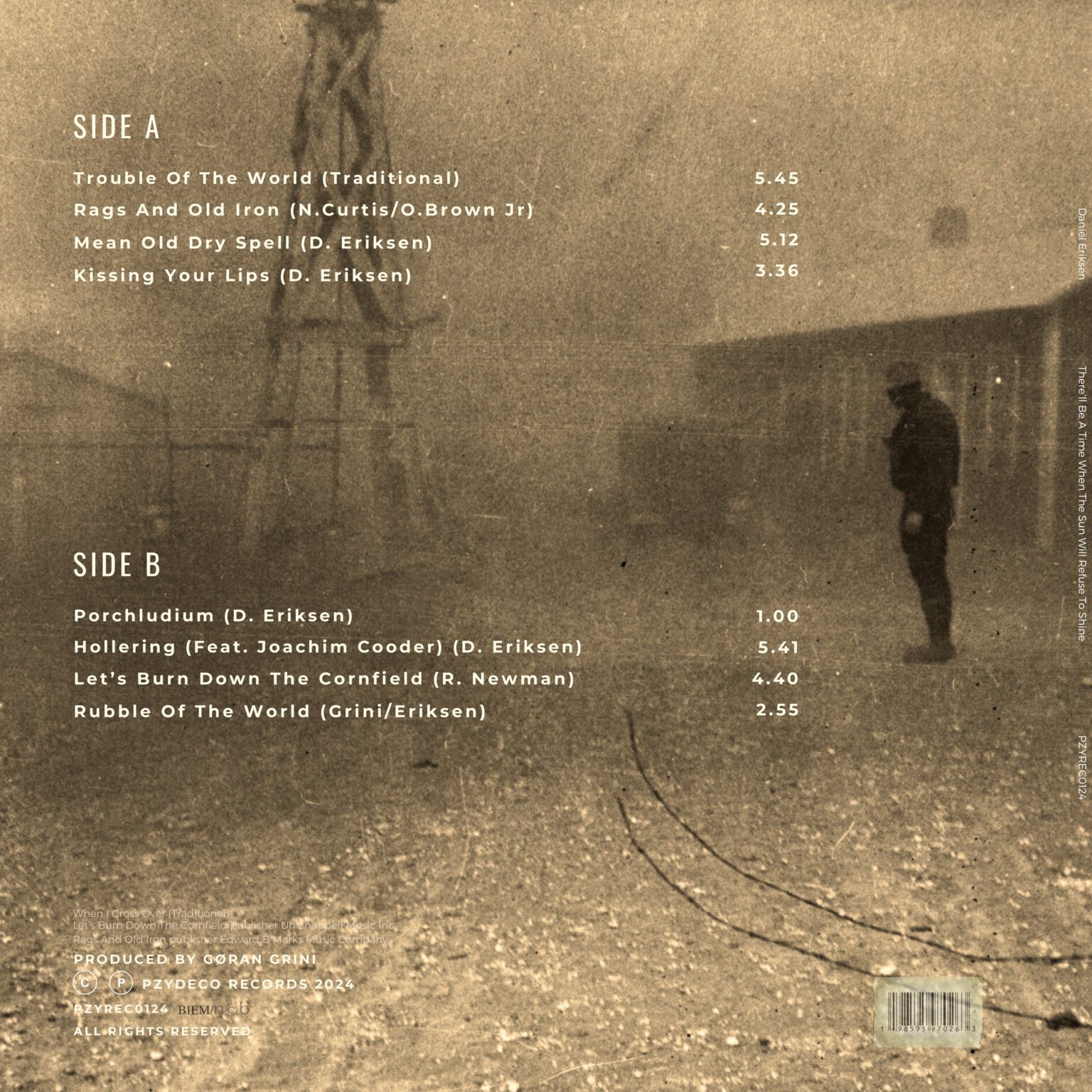 New Release: Daniel Eriksen - There'll Be A Time When The Sun Will ...