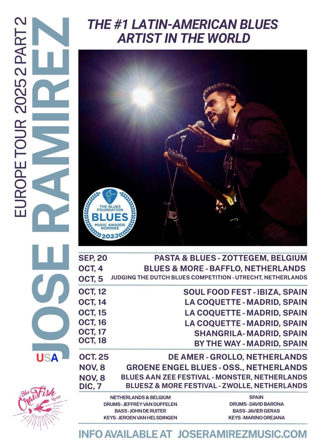 Jose Ramirez - Europe Tour 2025 I Bluestown Music